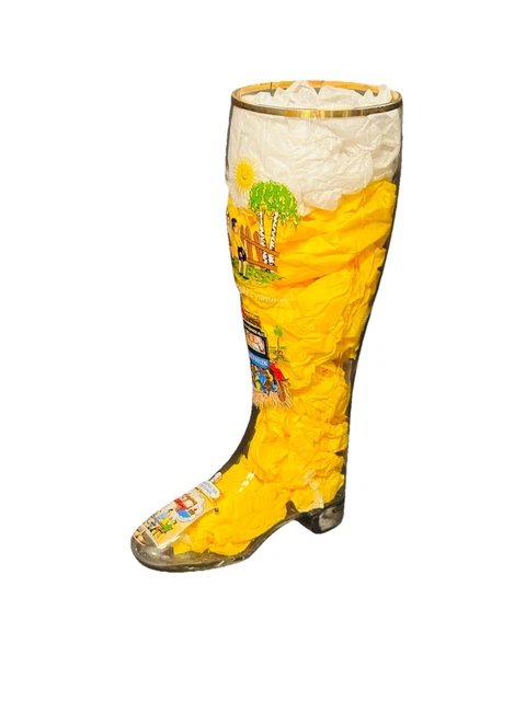 RARE VINTAGE 2L Das Boot Glass Boot Beer Stein Gold Rim Animations Collector (G) £111.90 ...