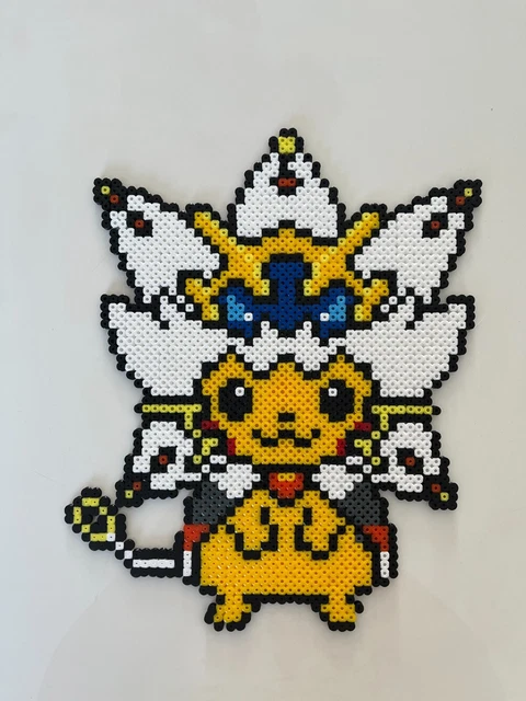 PIXEL ART / Perles A Repasser Pokemon Pikachu Deguise En Solgaleo EUR ...