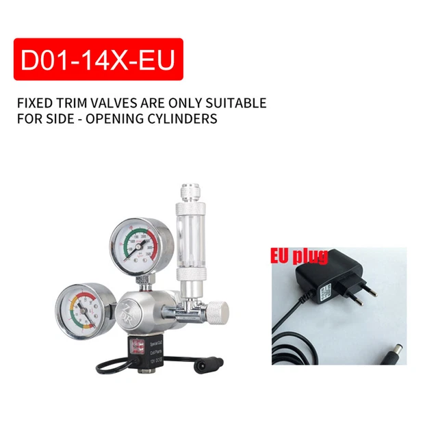 DIY UNIVERSAL AQUARIUM Bubble Counter CO2 Solenoid Valve Kit (EU Plug ...