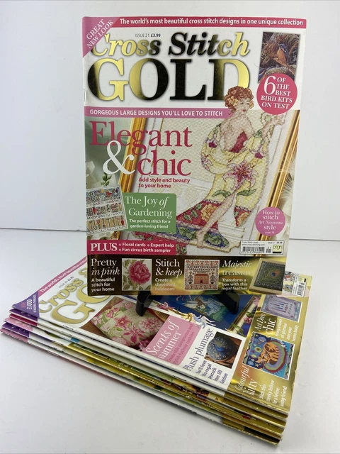 CROSS STITCH GOLD Magazine Bundle X7, Ideas, Advice, Projects ...