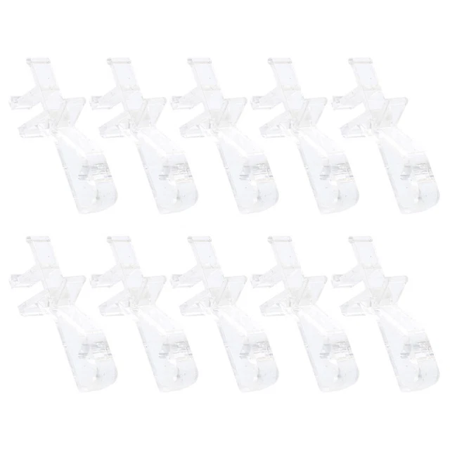 10PCS CLEAR PLASTIC Vertical Blind Clips Blinds Replacement Parts £7.85 ...