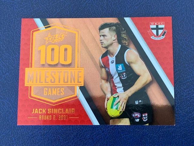 2022 AFL SELECT Footy Stars Milestone Games - Jack Sinclair 100 Games # ...