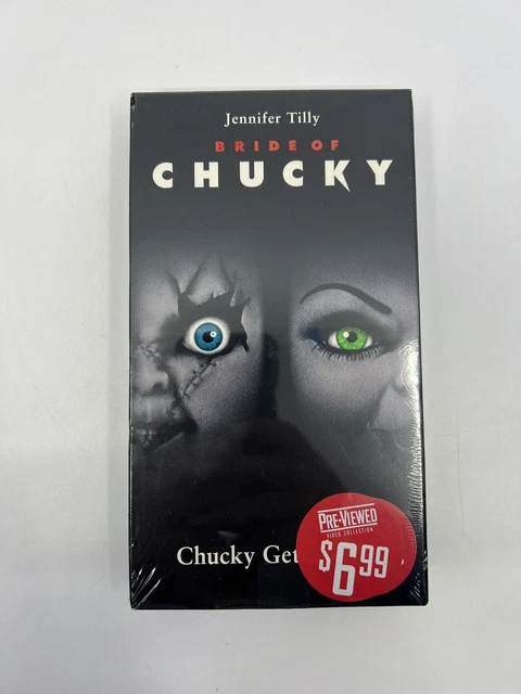 BRIDE OF CHUCKY VHS 1999 Jennifer Tilly Horror Movie Blockbuster Video ...