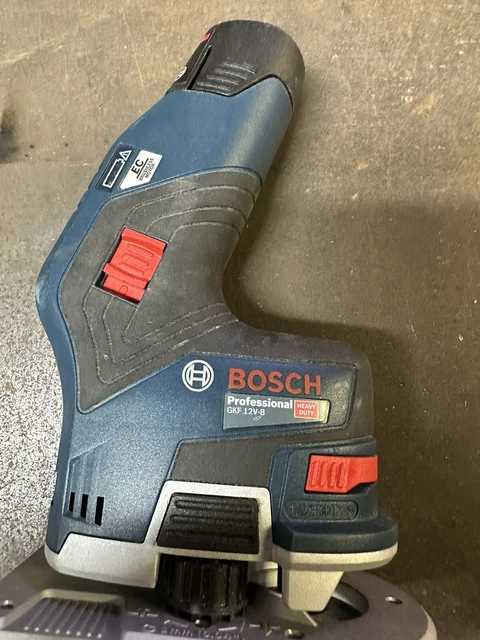 BOSCH 12V GKF12V-8 Cordless Compact Router - Blue (06016B0072) £49.78 ...
