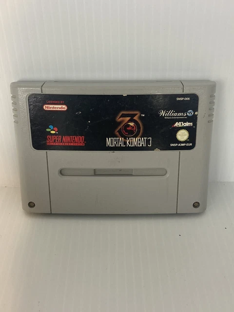 MORTAL KOMBAT 3 - Super Nintendo SNES - Free Post EUR 25,43 - PicClick FR