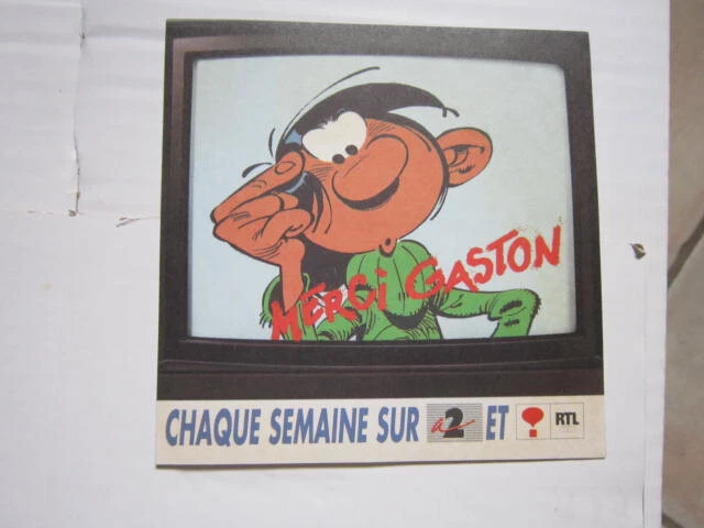 AUTOCOLLANT GASTON CHAQUE Semaine Sue A2 Merci Gaston EUR 5,00 ...