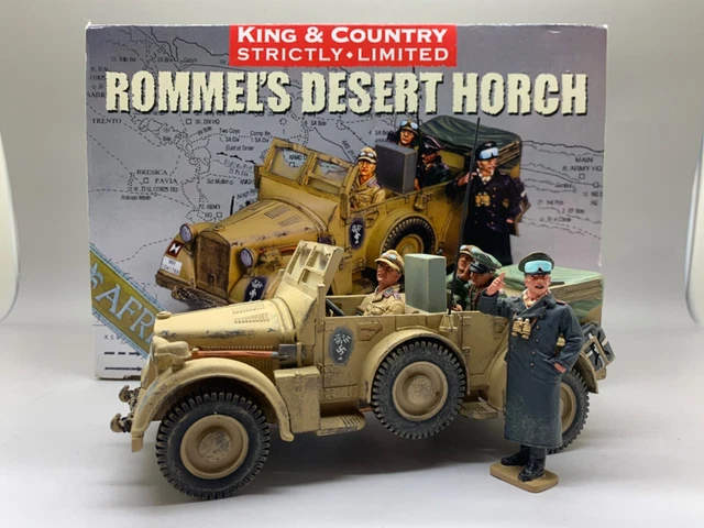 KING & COUNTRY World War Ii German Forces Rommel’s Desert Horch Ak046Sl ...
