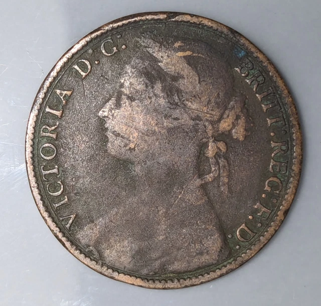 1879 GREAT BRITAIN UK Queen Victoria PENNY Coin (C2702) $4.80 - PicClick AU
