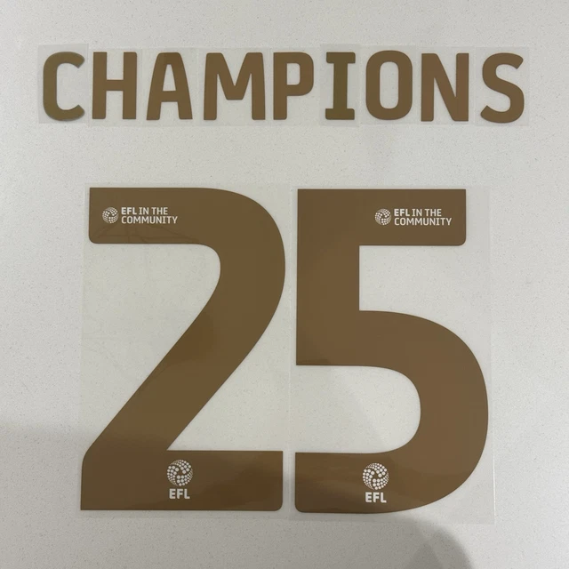 LEEDS UTD | CHAMPIONS 25 | EFL Championship 2024/25 Away Shirt Name ...