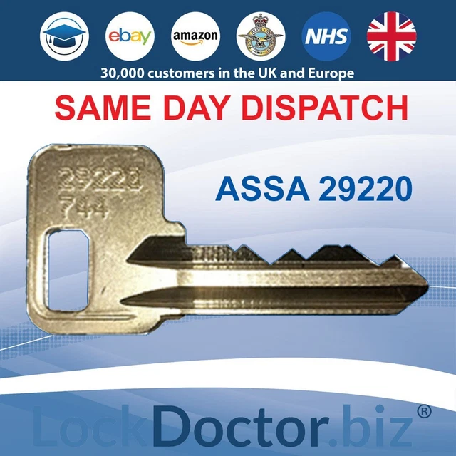ORIGINAL ASSA 29220 Locker Replacement Key For Wet Areas Key numbers 29220 1-750 £8.95 - PicClick UK