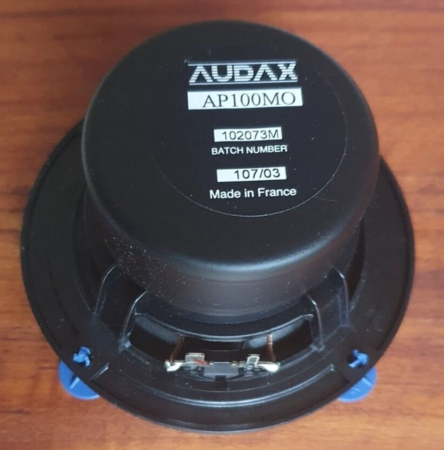 AUDAX AP100M0 4& 6 ohm Speaker Bass/ Midrange 30W. Never used in ...