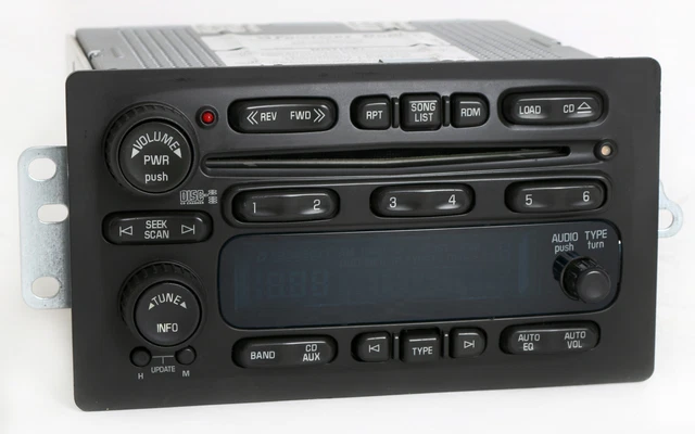 UNLOCKED CHEVY GMC 2003-05 Truck Van Radio AM FM 6 Disc CD Player ...