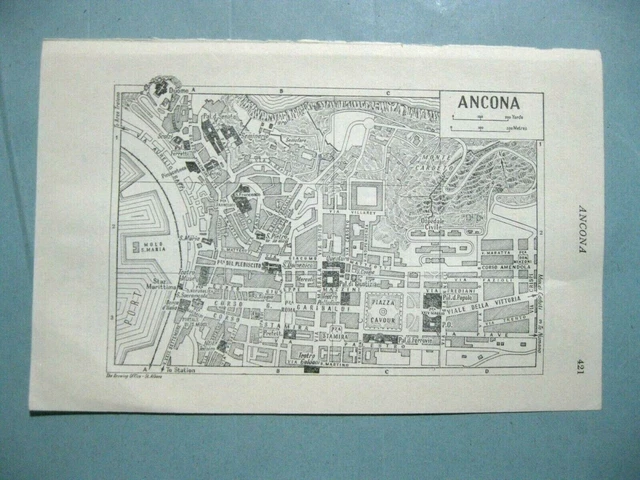 STAMPA ANTICA OLD print map MAPPA MARCHE ANCONA 1939 EUR 7,90 - PicClick IT