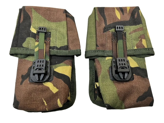 DUTCH MILITARY WEBBING Utility Magazine Pouch Woodland DPM MOLLE System ...