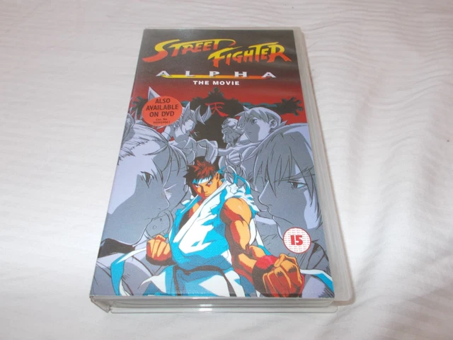 STREET FIGHTER ALPHA The Movie VHS Tape 2001 Anime Dubbed Manga Video ...