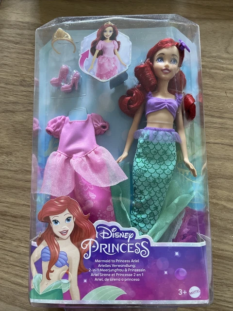 DISNEY LITTLE MERMAID Transforming Mermaid to Princess Ariel - HMG49 £ ...
