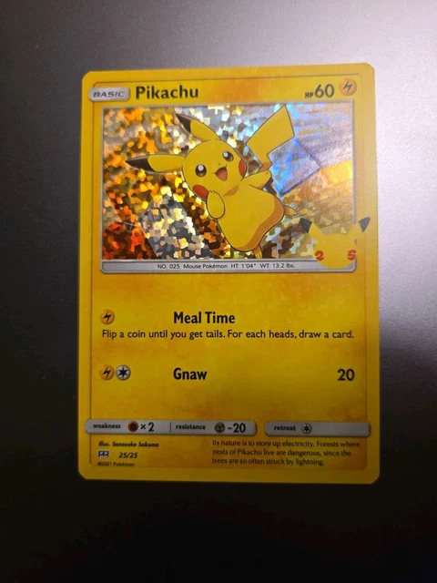 POKEMON CARD MCDONALDS 25th Anniversary 2021 - Pikachu Holo Promo TCG ...