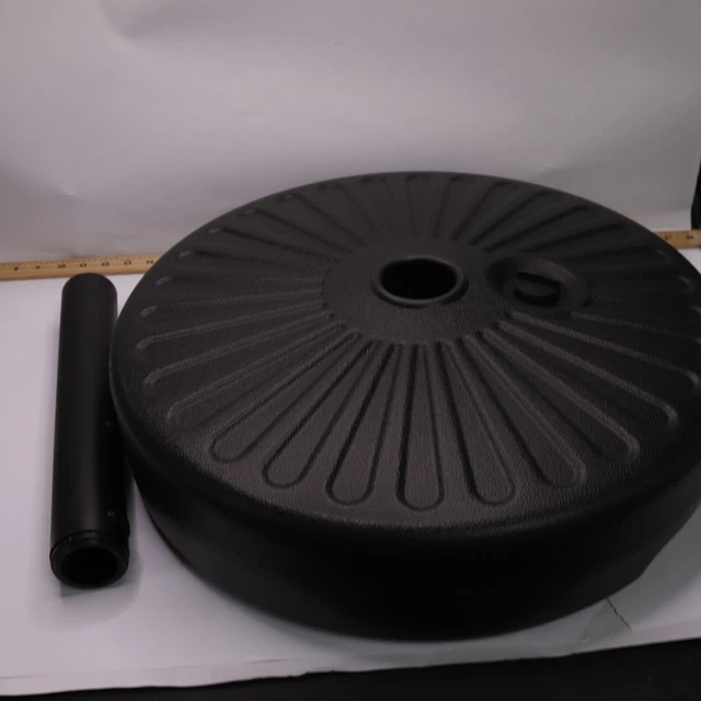 PATIO UMBRELLA ROUND Water Sand Fillable Base Hard Plastic 50 LB 20" AF ...