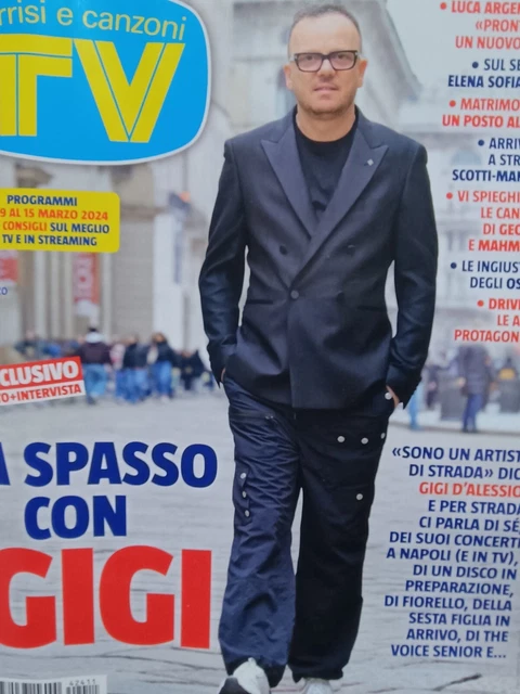 SORRISI 2024 11.GIGI D'Alessio,Luca Argentero,Elena Sofia Ricci,Simona ...