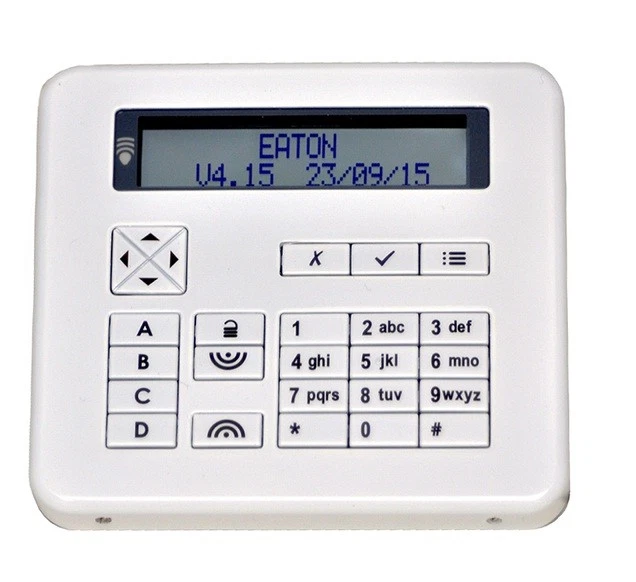SCANTRONIC EATON KEY-FKPZ-WH White Flush Mounted LCD Keyprox Keypad ...