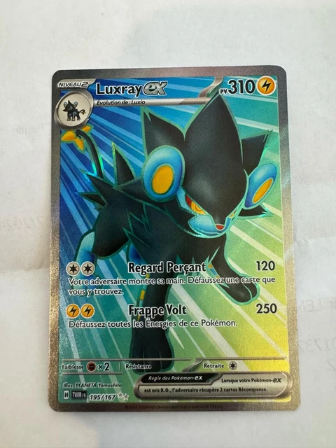 CARTE POKÉMON LUXRAY EX Full Art 195/167 EV06 Mascarade Crépusculaire ...