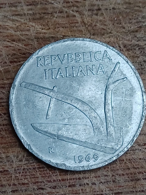 ITALY, OLD COIN, Aluminium, 10 Lira , Lire, 1969 EUR 1,81 - PicClick DE