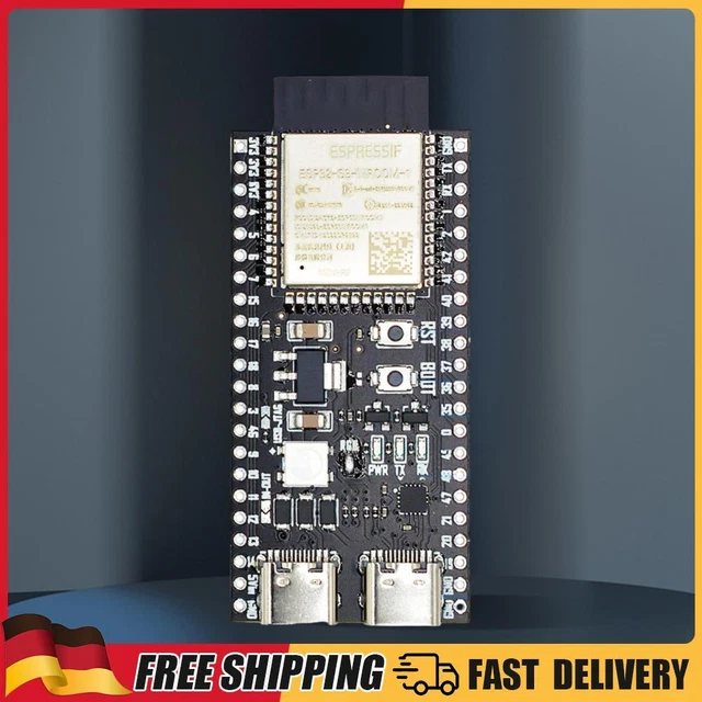 ESP32/ ESP32-S3/ESP32-C3 DEVELOPMENT Board CORE Dual Type-C ESP32-S3-DevKitC-1 EUR 7,49 ...