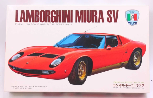 FUJIMI RC11 LAMBORGHINI MIURA-SV 1/20 Scale World Car Series #11 Model ...