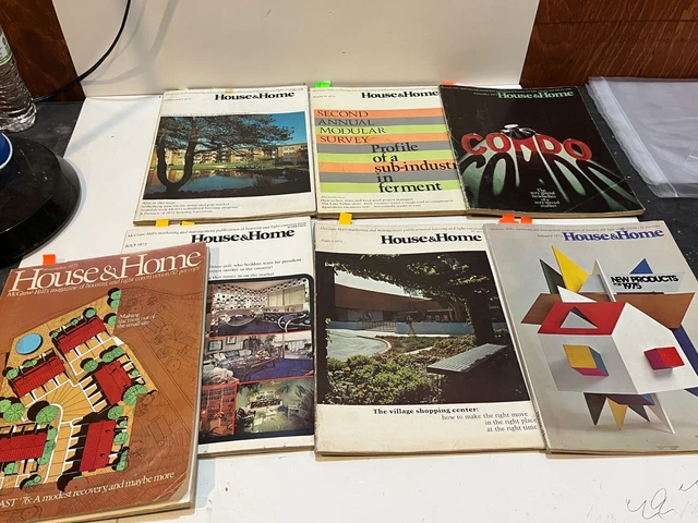 7 HOUSE AND Home magazine 1970s issues -- Vintage mid century modern ...