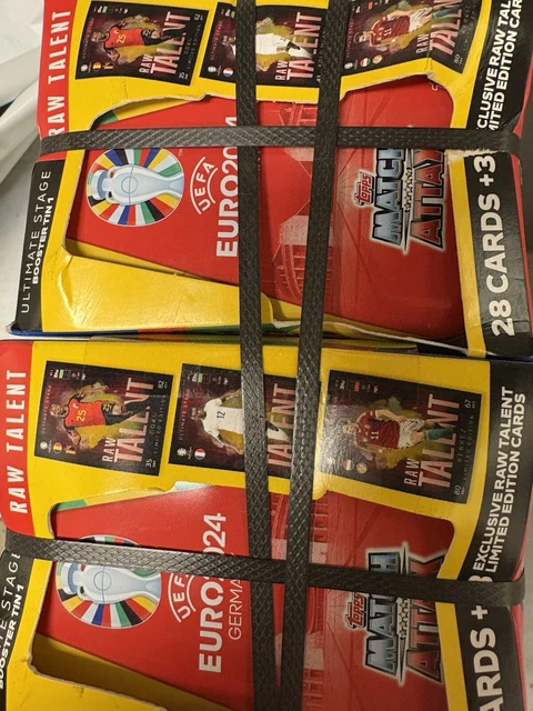 TOPPS OFFICIAL EURO 2024 Match Attax - mixed lot 100 booster tins £363. ...