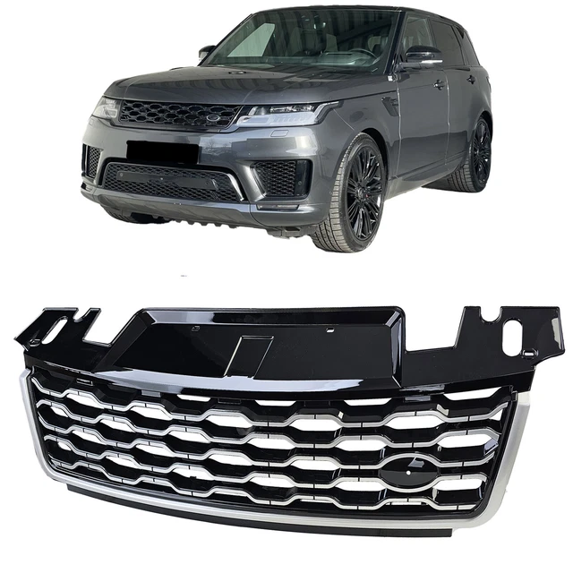 GRIGLIA ANTERIORE NIDO Ape Nera Lucida Silver Range Rover Sport L494 17 ...