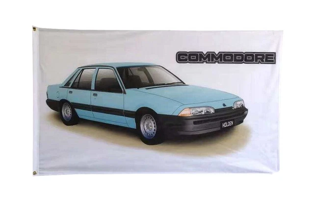 HOLDEN VL COMMODORE Sedan LIGHT BLUE flag/banner 150cm x 90cm NEW $37. ...