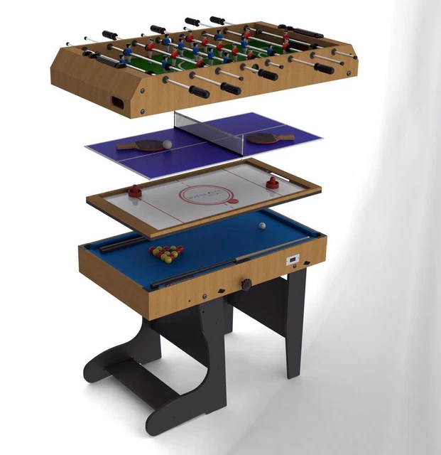 BCE RILEY 12 games M12B-1F Pool table,Mains FAN Air hockey,Football ...