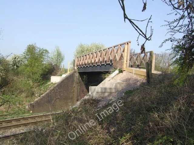 PHOTO 6X4 RAILWAY bridge with timber parapet Stratford-upon-Avon ...