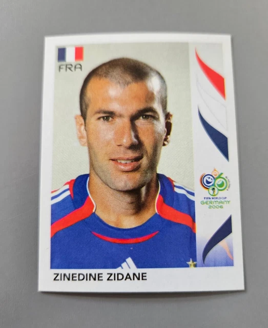 PANINI 2006 WORLD Cup Zinedine Zidane France Football Sticker #467 £4. ...