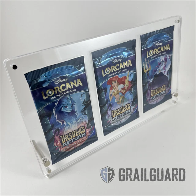 TCG BOOSTER PACK Triple Premium Acrylic Display Frame Case Pokemon ...