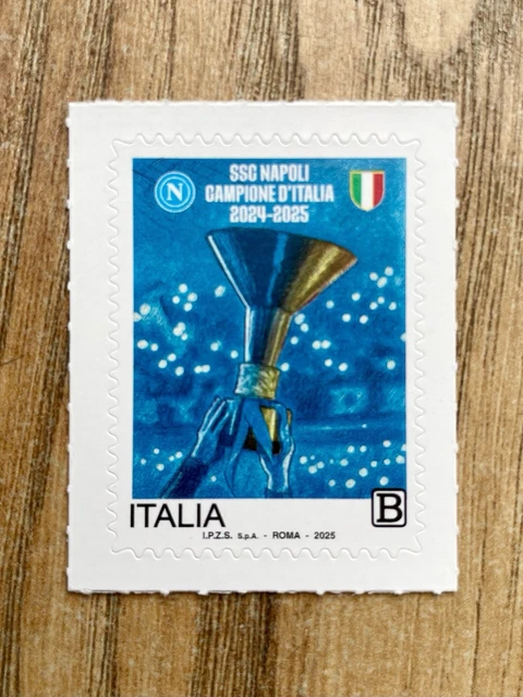 SSC NAPOLI 2025 Scudetto Poste Italiane Official Stamp £4.50 - PicClick UK