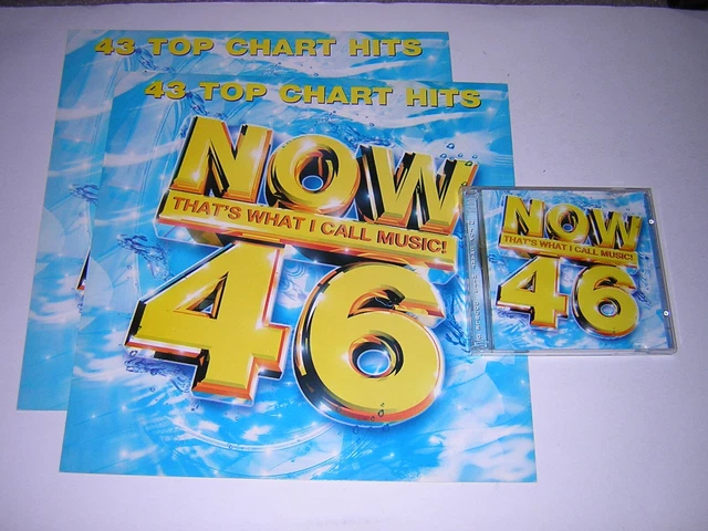 ORIGINAL NOW THATS What I Call Music 46 Cd Album + 2 Promotional 12"X12 ...