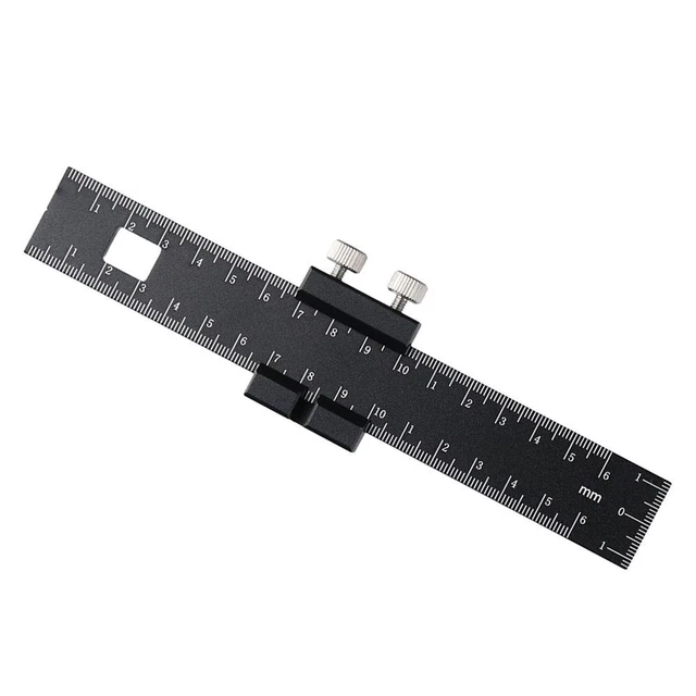 PRECISION 6 INCH Pocket Rulers with Slide Stop Aluminum Woodworking ...