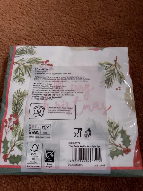 TESCO PAPER NAPKINS £0.62 - PicClick UK