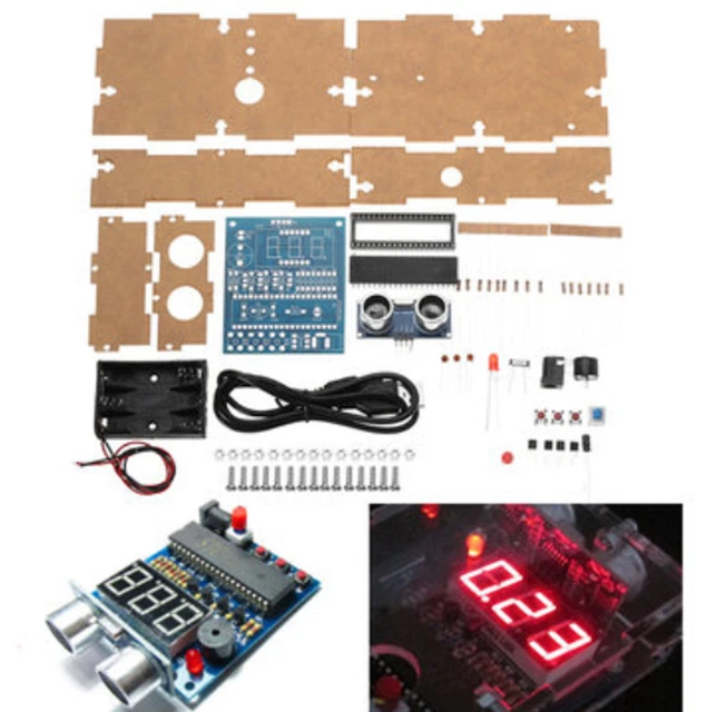DIY ULTRASONIC RANGING Module Radar Alarm Kit Based on 51 Single Chip ...