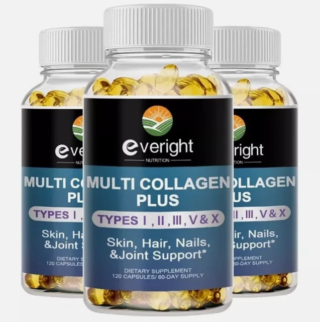 MULTI COLLAGEN PLUS tablets capsules Types 1-5, Skin, hair, nail ...