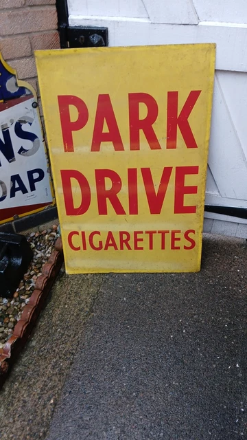 PARK DRIVE CIGARETTES 1950s Alloy Sign £73.52 - PicClick UK