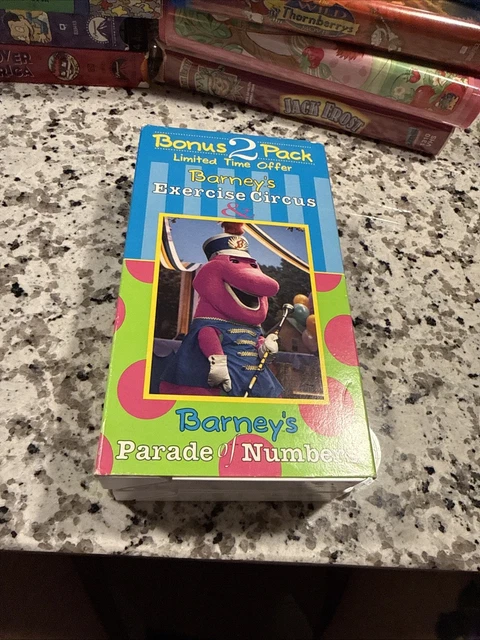 BARNEY’S EXERCISE CIRCUS Barney Parade of Numbers VHS, 1996, 2-Tape Set ...