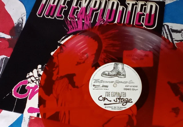 EXPLOITÉ - SUR SCÈNE VINYLE ROUGE L.P. SEX PISTOLS Clash DAMNED ...
