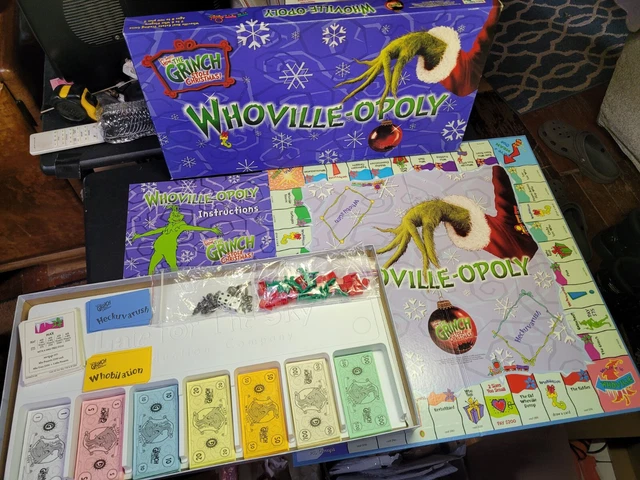 WHOVILLE-OPOLY HOW THE Grinch Stole Christmas Monopoly Board Game ...