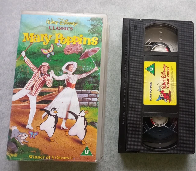 MARY POPPINS - VHS Video Tape - Walt Disney Classics Vintage Cassette ...