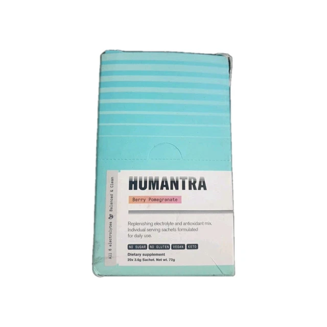 HUMANTRA ELECTROLYTE SACHETS, 20 X 3.6g Sachets Sticks Pomegranate ...