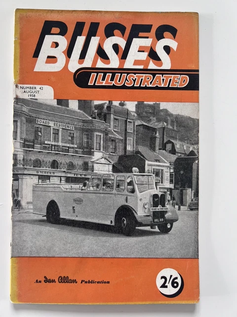 RARE VINTAGE BUSES Illustrated magazine - Vol 8, No.42, August 1958 £1. ...