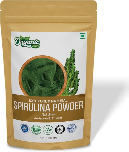 SPIRULINA POWDER NATURAL Protein Supplement Pure Organic - 227gm £27.89 - PicClick UK